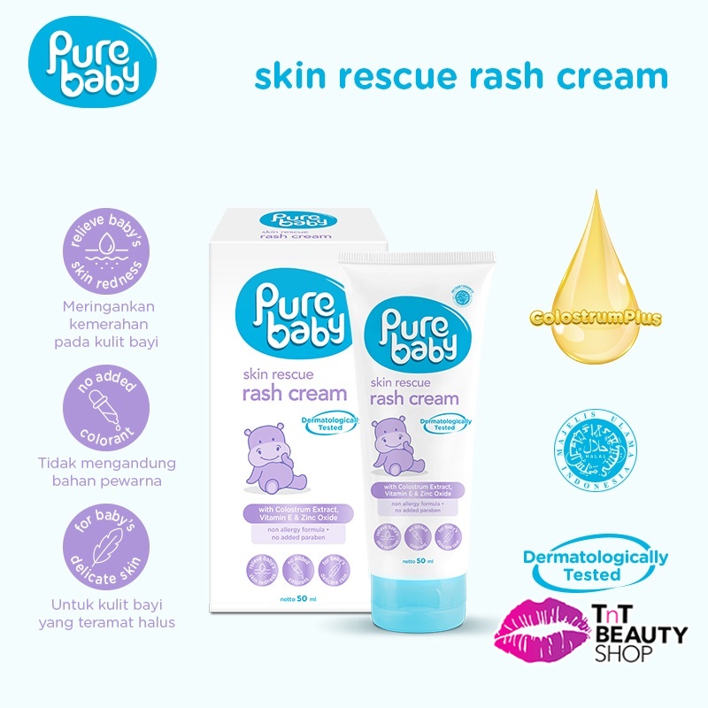 Jual Pure Baby Skin Rescue Rash Cream 50ml - Krim Bayi Anti Ruam Popok ...