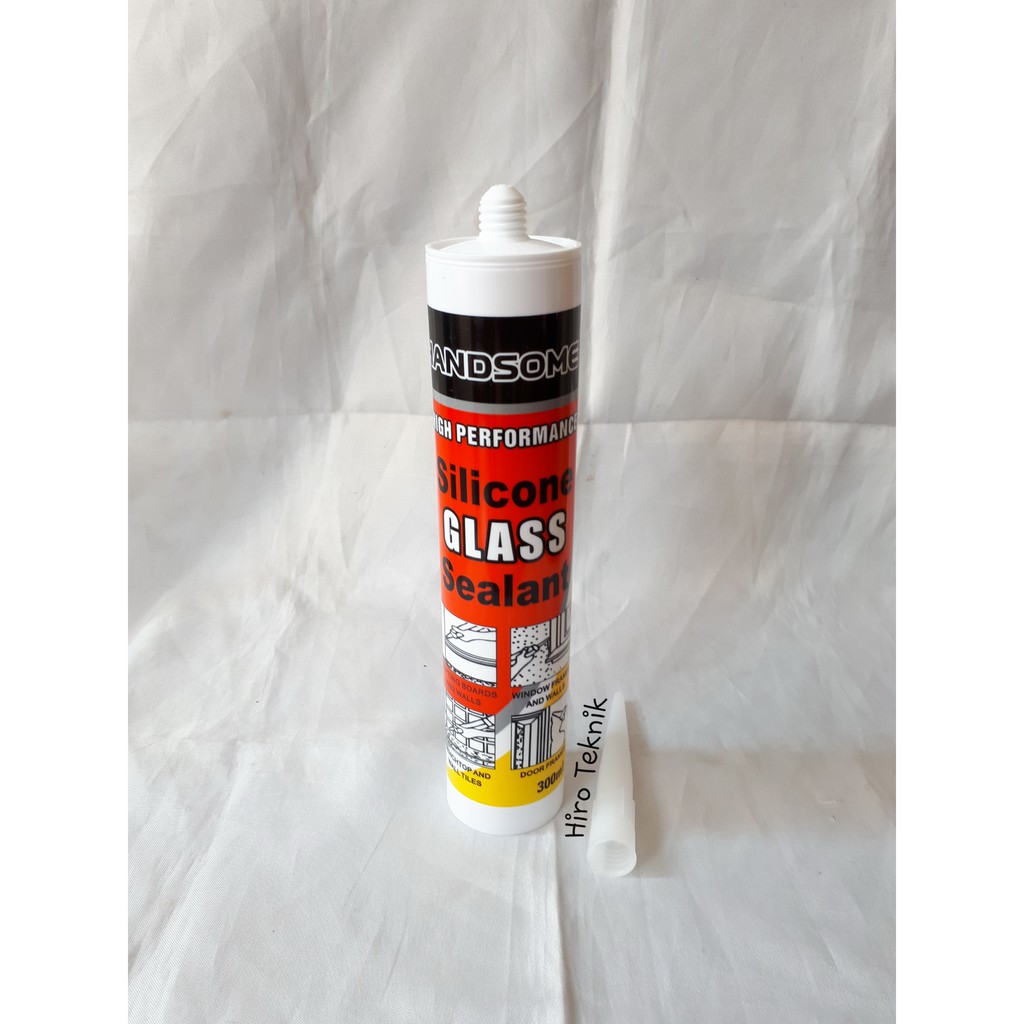 Jual LEM HANDSOME SILICON SEALANT BOTOL CLEAR BENING LEM SEALANT ...
