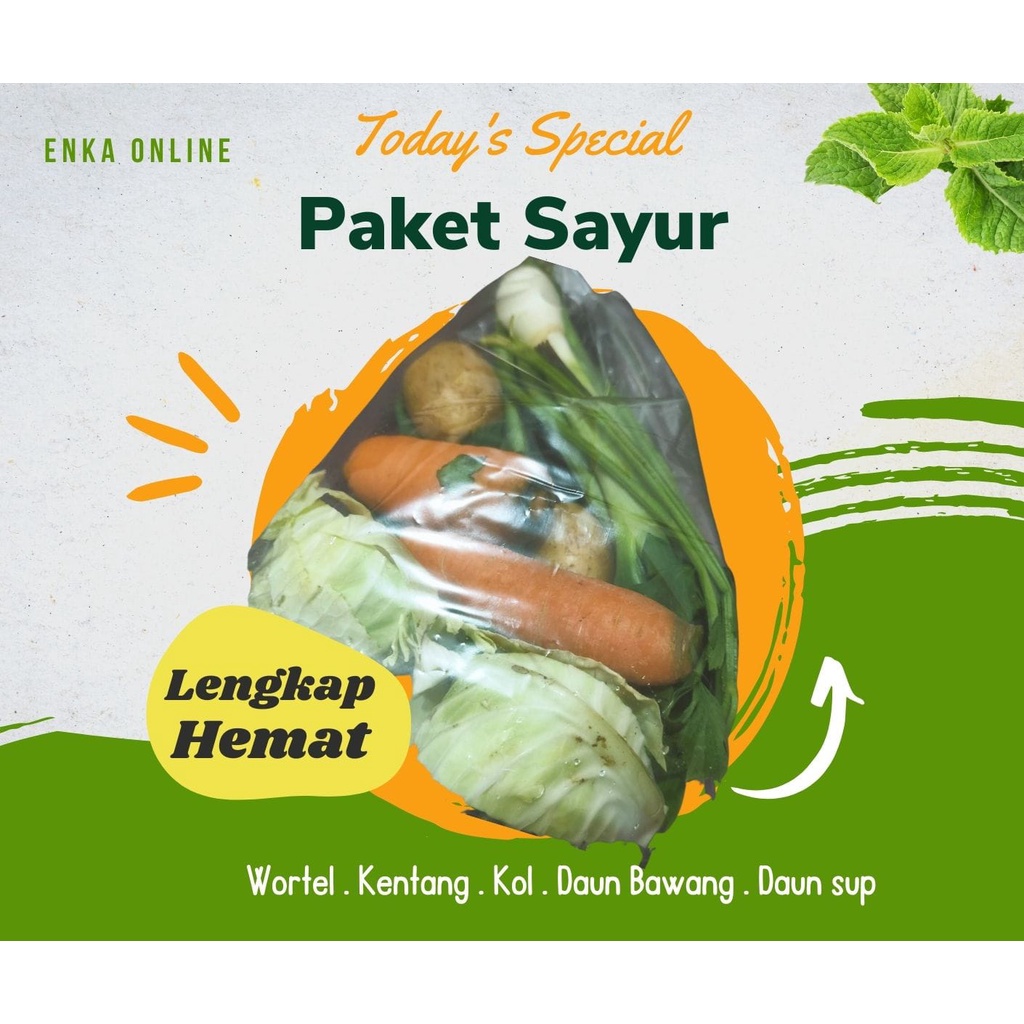 Jual paket sayur sop siap masak pasar online makassar | Shopee Indonesia