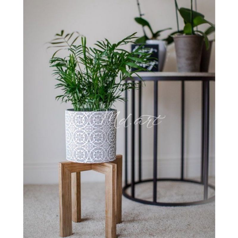 Jual Stand rak Kayu Pot Bunga / PlanterTatakan Pot Bunga | Shopee Indonesia