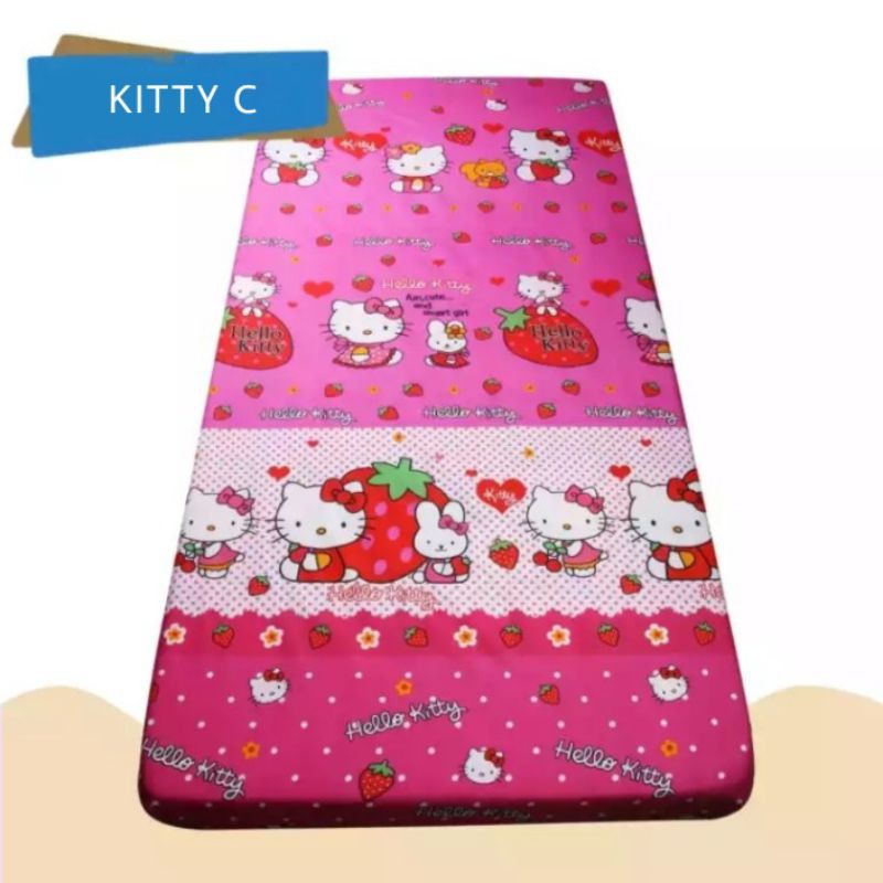 Jual Sarung kasur busa / sprei kasur motif uk. 90 x 200cm T.15cm ...