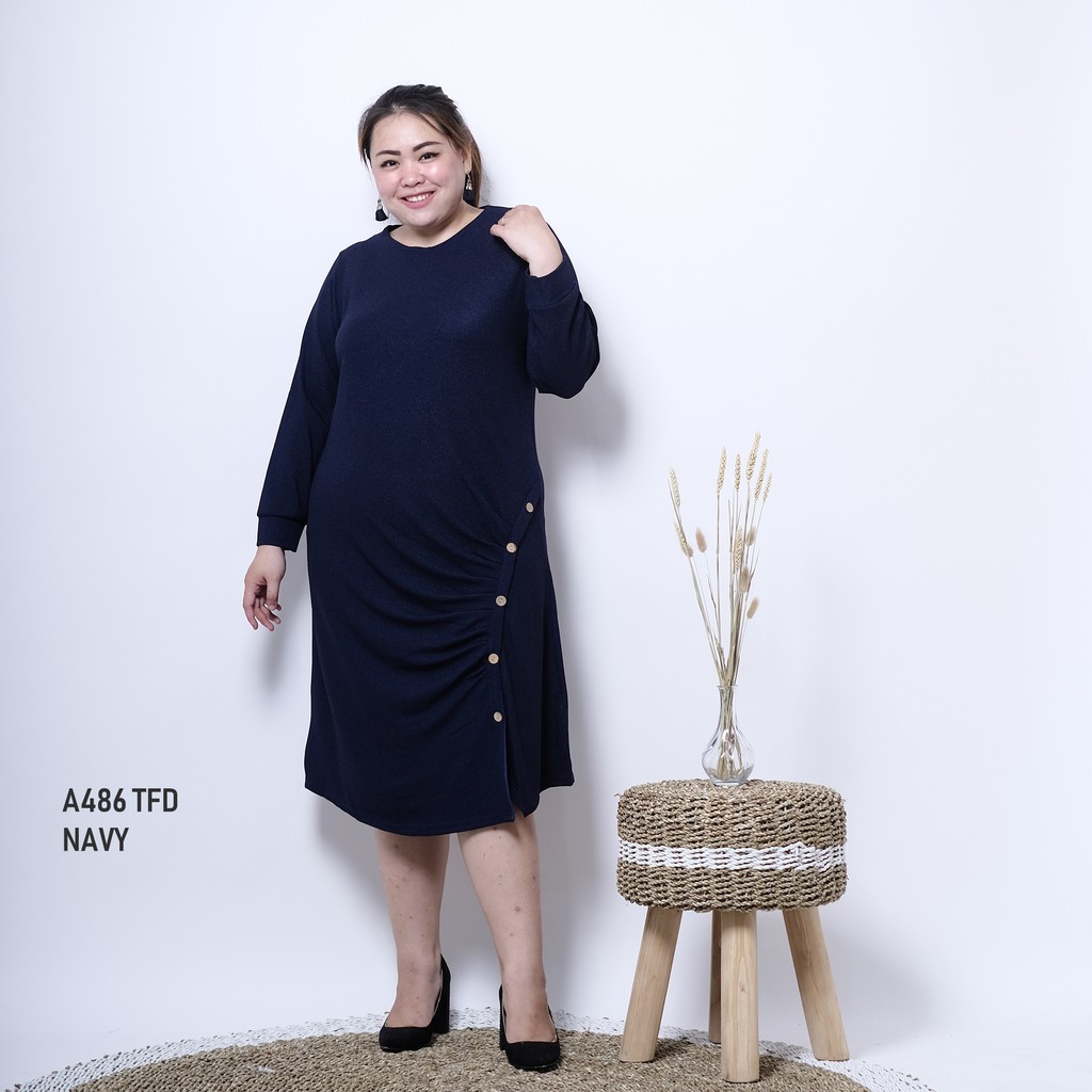 Jual Hanbai - Dress Midi jumbo 486 | Shopee Indonesia