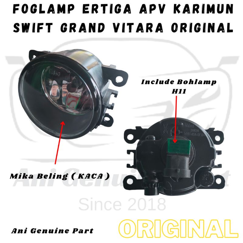 Jual Foglamp / Fog Lamp Suzuki Ertiga Apv Swift Karimun Grand Vitara ORIGINAL Merk Valeo ...