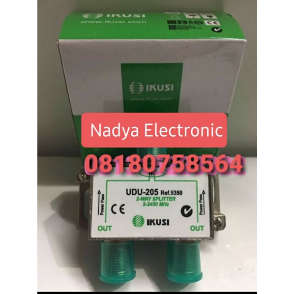 Jual Splitter Spliter Ikusi 2 Way U Penguat Signal /Tv & Parabola ...