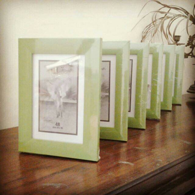 Jual Frame foto minimalis 4R warna hijau (pembelian minimL 3pcs ...