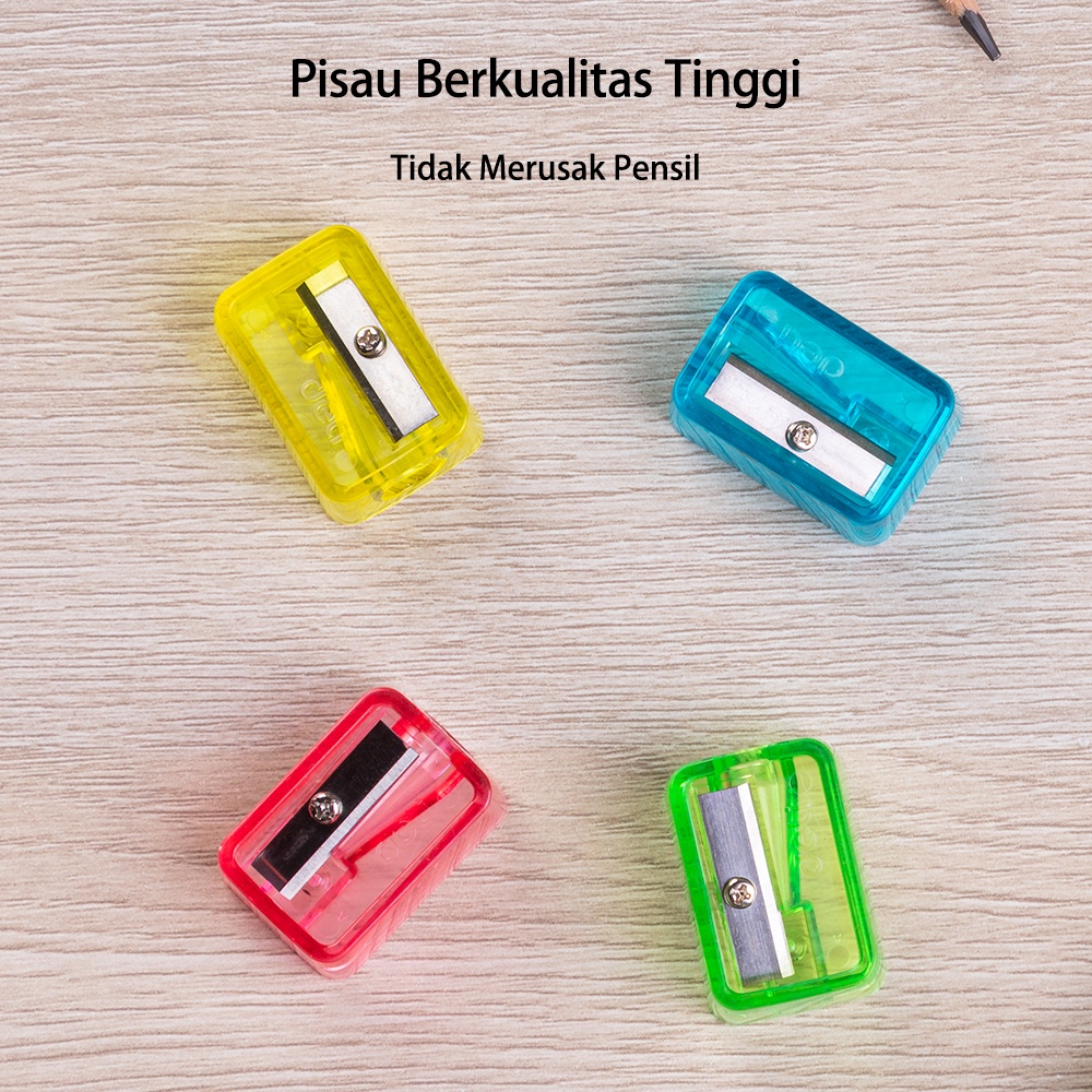 Jual Deli Sharpener / Rautan Pensil Lucu Warna-Warni EH032 EH034 ...