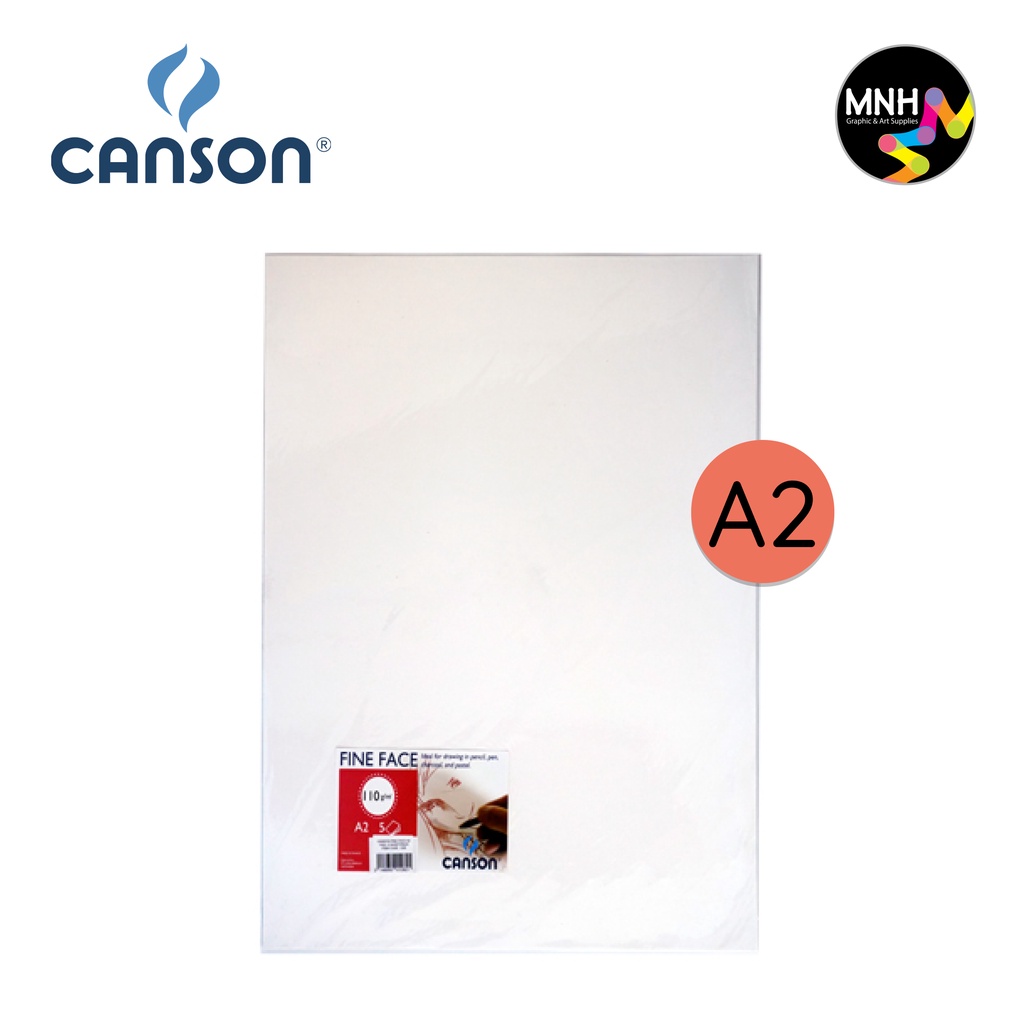 Jual Paper Kertas CANSON FINE FACE A2 C 110G, 5 SHEET/PACK | Shopee ...