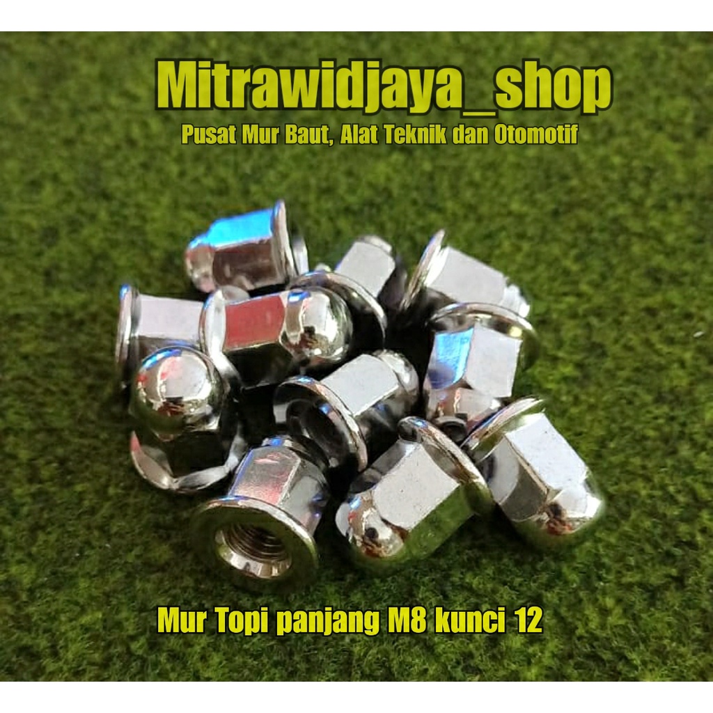 Jual mur topi m6 m7 kunci 10 m8 kunci 12 /mur knalpot matic all beat ...
