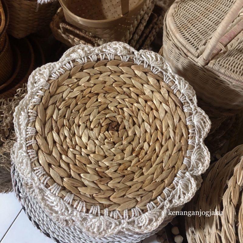 Jual Place Mat Pandan || KJ Craft Alas Piring Tatakan Gelas Placemat ...