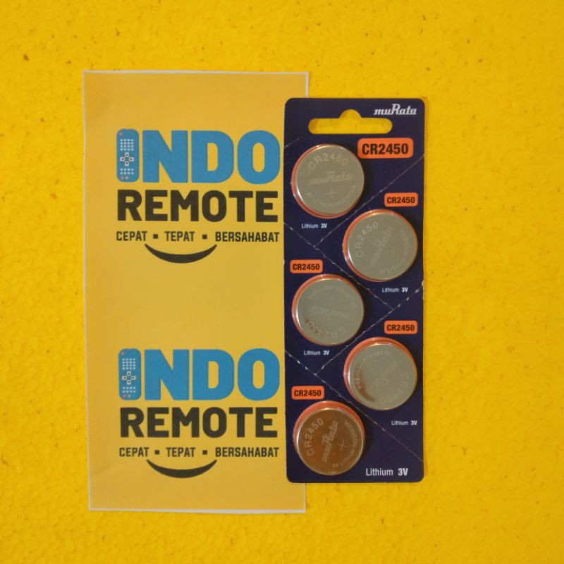 Jual BATRE BATERAI UNTUK REMOTE KUNCI MOBIL MURATA CR2450 | Shopee ...
