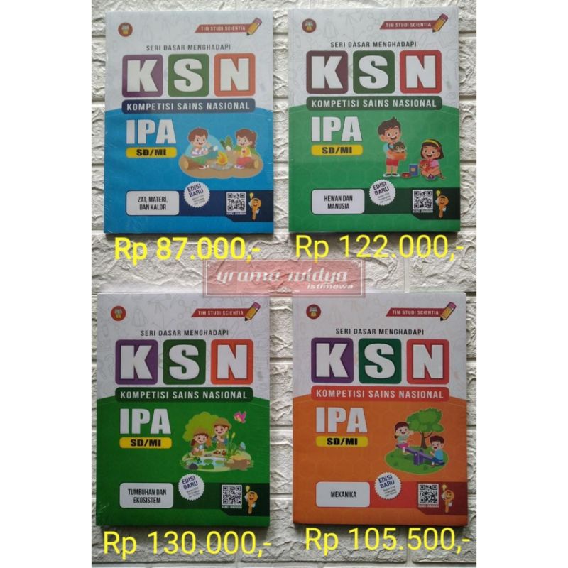 Jual "Paket Buku Penerbit YRAMA WIDYA Seri Dasar Menghadapi KSN IPA SD/MI" | Shopee Indonesia