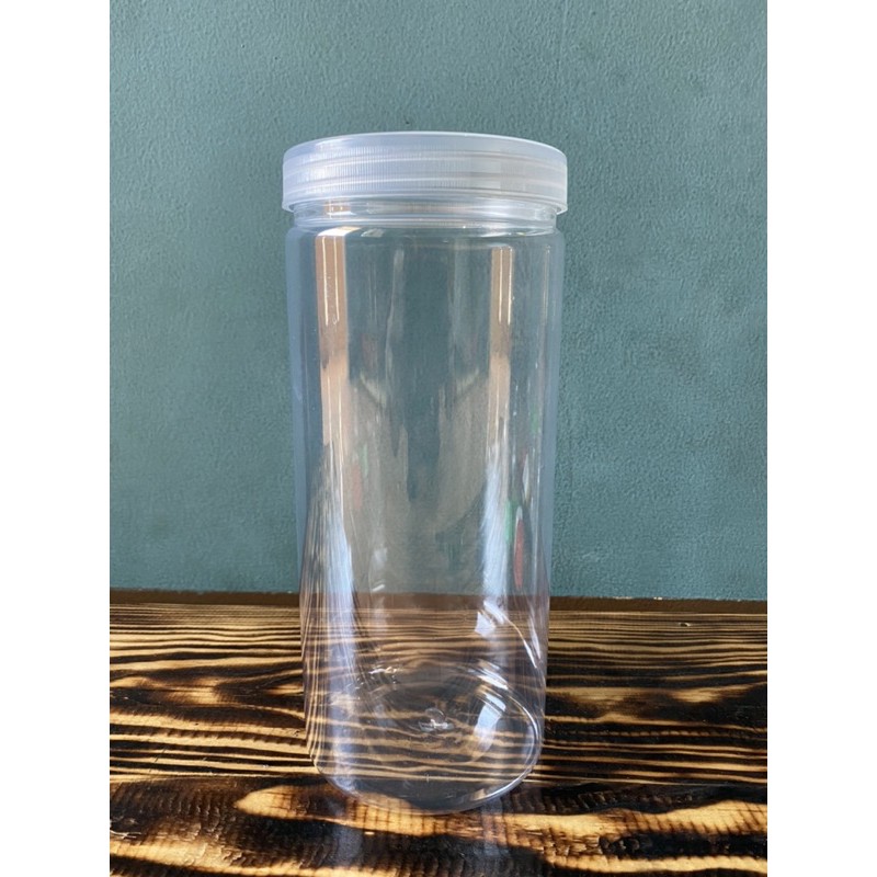 Jual (10 Pcs )Toples Plastik Bening Tabung Jar Besar 1,4 Liter | Shopee ...