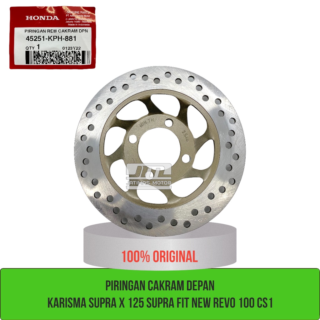 Jual Piringan cakram depan karisma supra x 125 supra fit new revo 100 45251-KPH-881 | Shopee ...