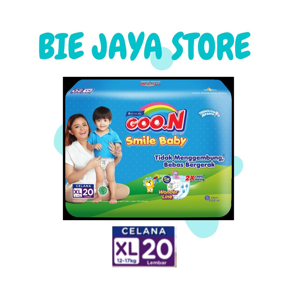 Jual GOON BABY SMILE PANTS WONDER LINE XL 20 | Shopee Indonesia