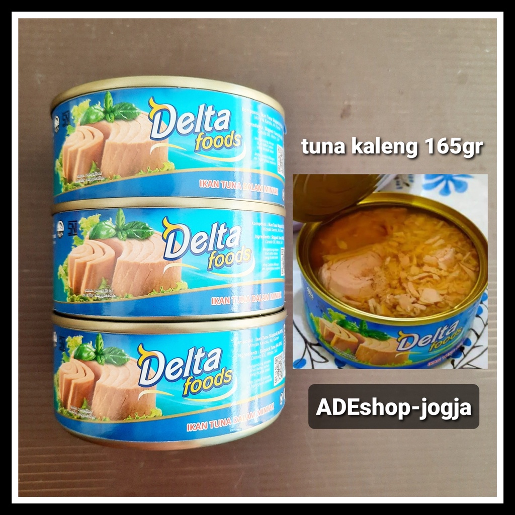 Jual tuna kaleng delta foods ikan dalam minyak kanola 165 gr | Shopee ...