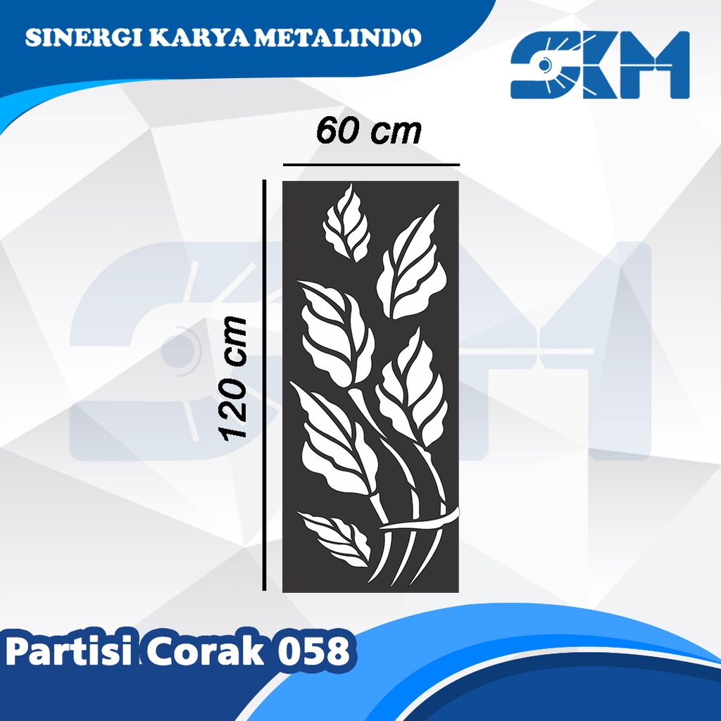 Jual PLAT PARTISI PAGAR MOTIF 120X60cm TEBAL 1MM - 2MM / LASER CUTTING ...