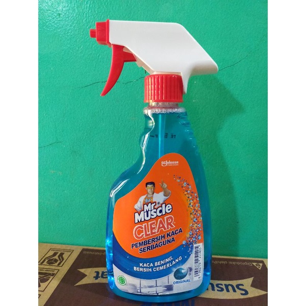 Jual Mr Muscle Pembersih Kaca Clear Blue pump 500ml | Shopee Indonesia