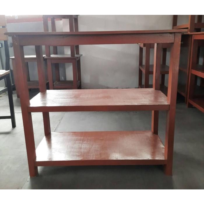 Jual Meja kayu rak 2 susun | Shopee Indonesia