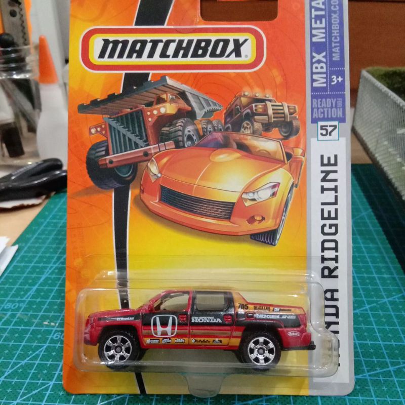 Jual Matchbox Honda Ridgeline Pickup Truck Honda Livery Red MBX Metal ...