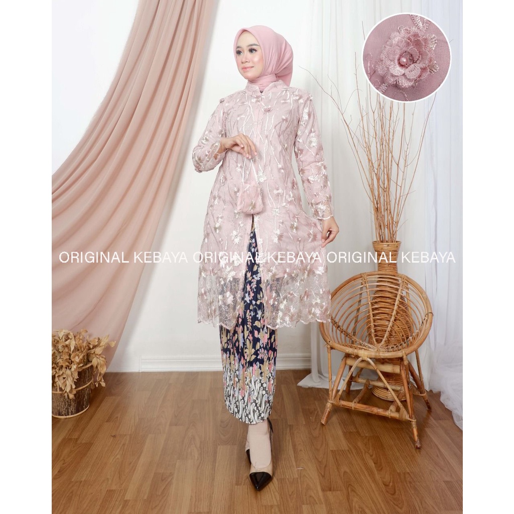 Jual Kebaya Tunik / Tunik Brokat / Kebaya Modern / Kebaya tile / Kebaya ...