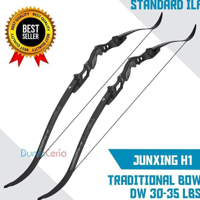 Jual Busur Panah Junxing H1 Hunting Fishing Recurve Bow - Hitam, 30 Lbs | Shopee Indonesia