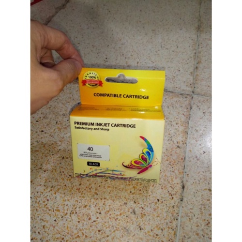 Jual CARTRIDGE COMPATIBLE PREMIUM INKJET 40 WARNA HITAM - TINTA PRINTER ...