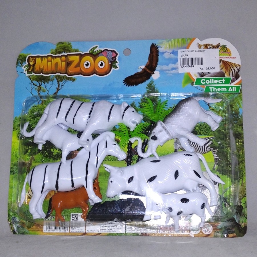 Jual Mainan Anak Animal Mini Zoo Set 1216OCT KP | Shopee Indonesia
