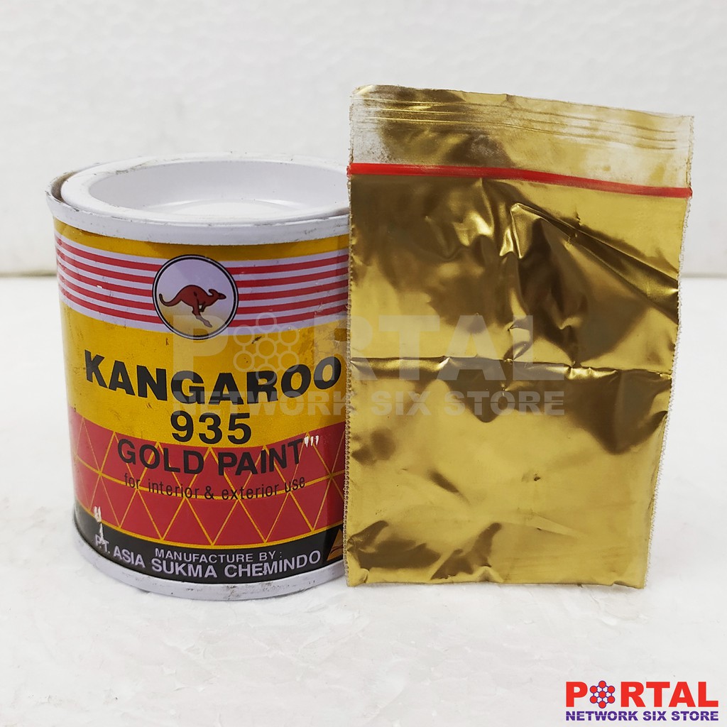 Jual Cat Kangaroo Gold Paint - Cat emas 0 1 Liter | Shopee Indonesia