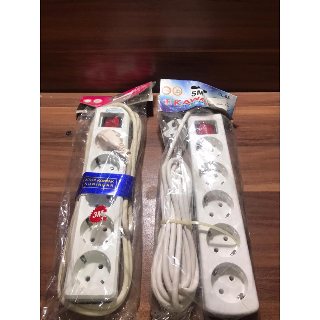 Jual Colokan 5 lubang + Kabel kuningan asli - Terminal colokan listrik ...
