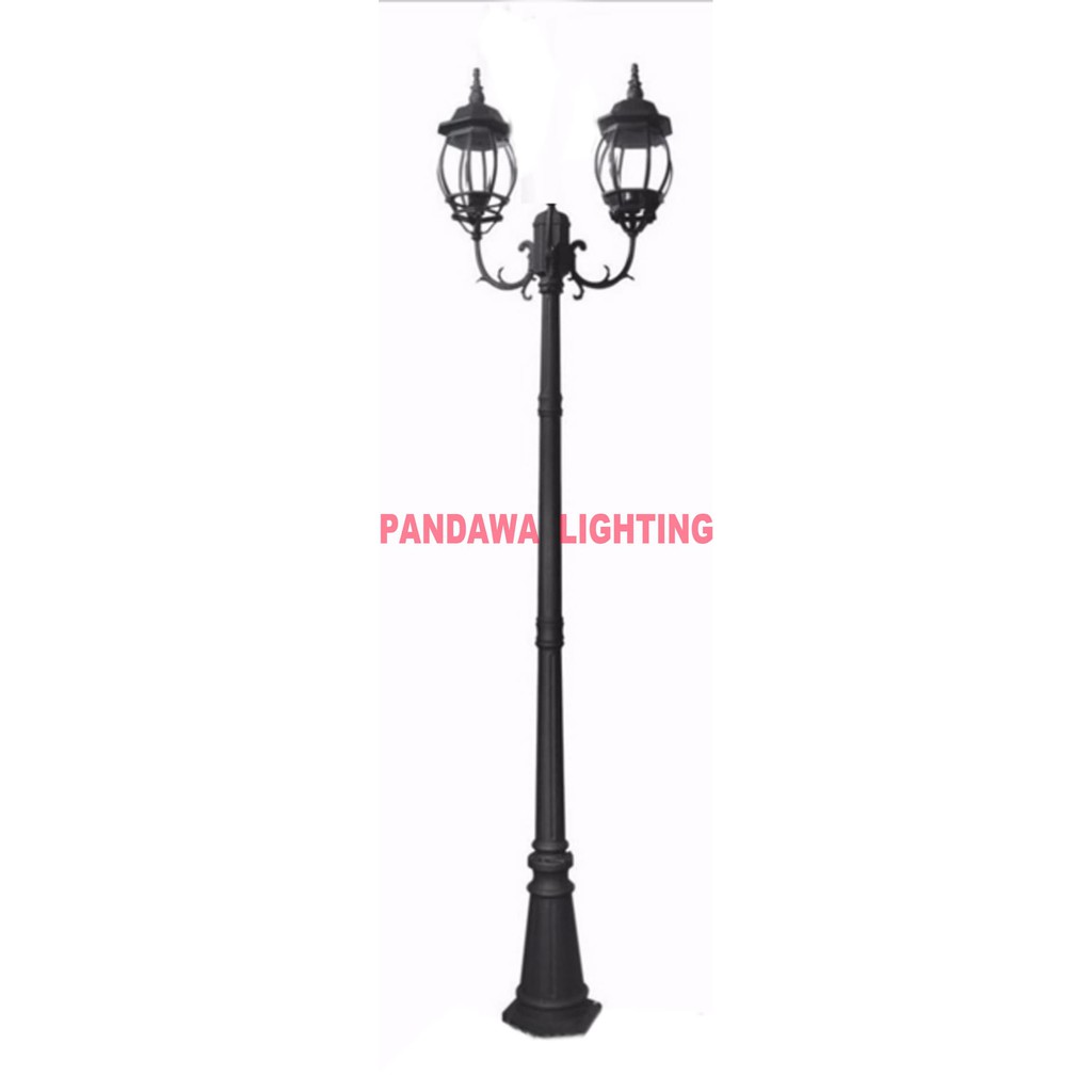 Jual lampu taman tiang klasik lampu standing taman outdoor | Shopee ...