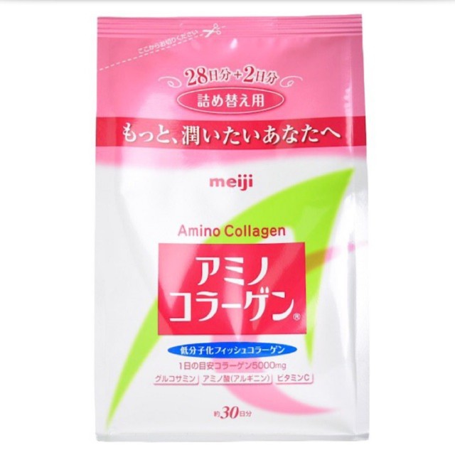 Jual Meiji Amino Collagen 214 g for refilling (PINK) | Shopee Indonesia