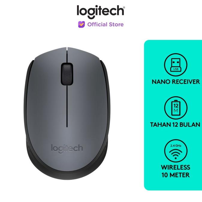 Jual Logitech M171 Mouse Wireless Untuk Windows, Mac, Chromeos - Grey ...