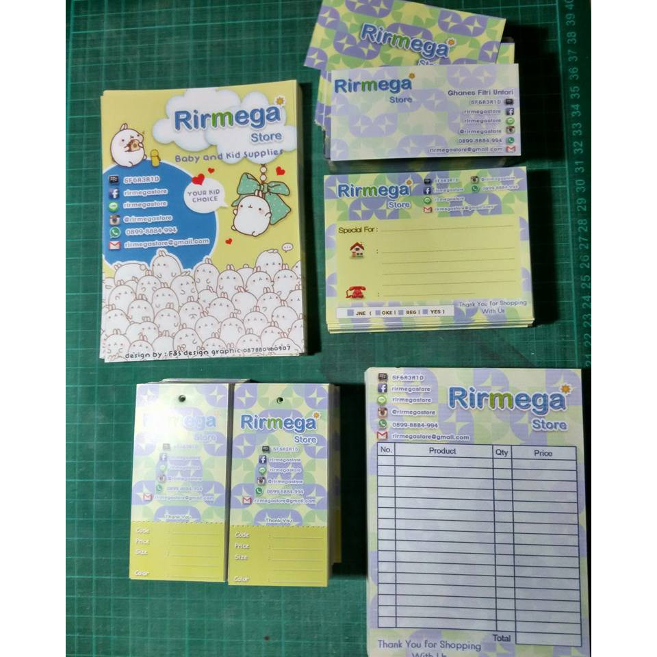 Jual SET PROMOSI/HANGTAG/BROSUR/STIKER PENGIRIMAN/NOTA | Shopee Indonesia