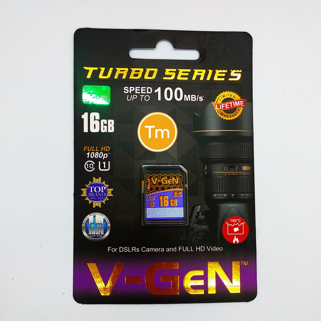 Jual MEMORY CARD VGEN SD CARD 16 GB TURBO SERIES GARANSI LIFETIME ...