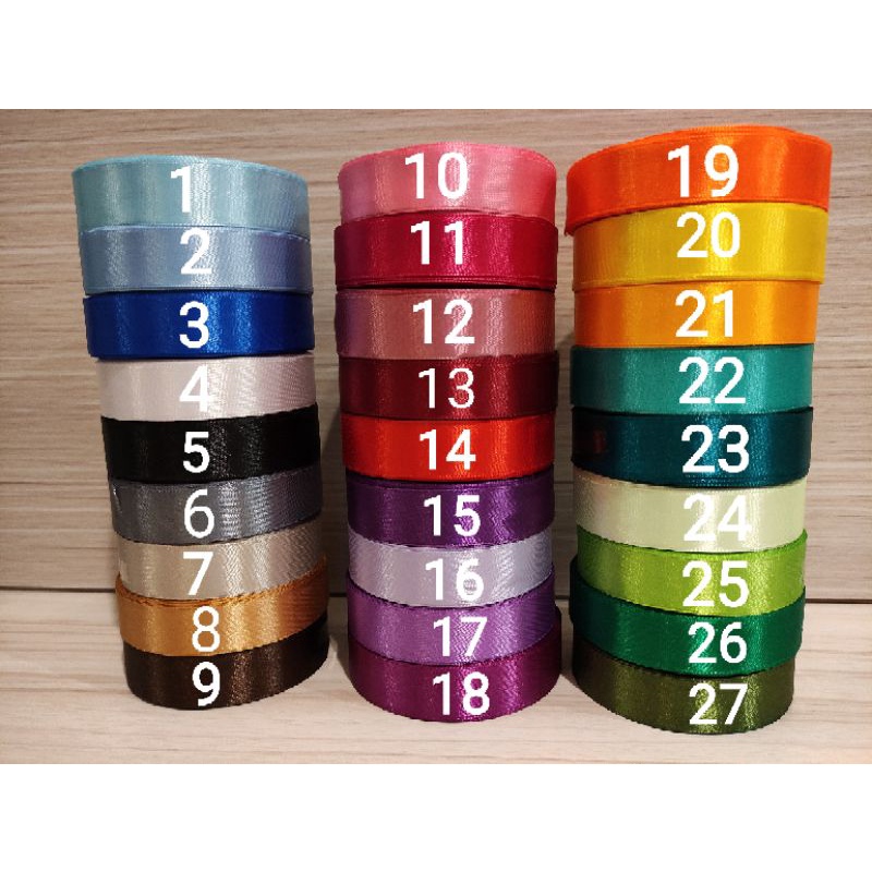 Jual Pita Satin 1 inch / 2,5 cm | Shopee Indonesia