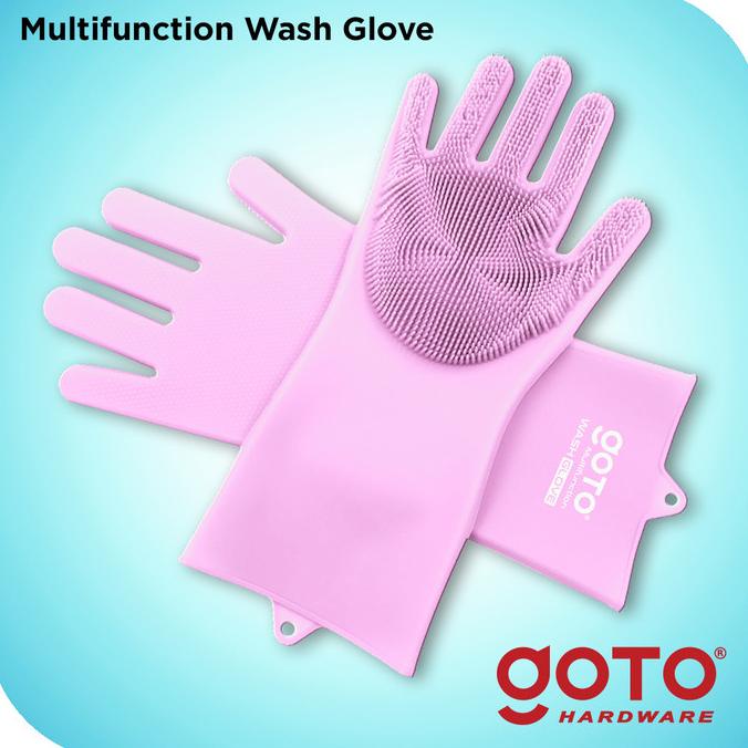 Jual Sarung Tangan Cuci Piring Silikon Magic Cleaning Gloves | Shopee ...