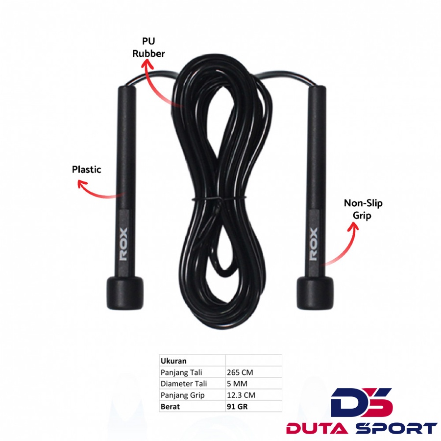 Jual Tali Skipping Skiping Plastik Jump Rope RXF-30 ROX Original ...