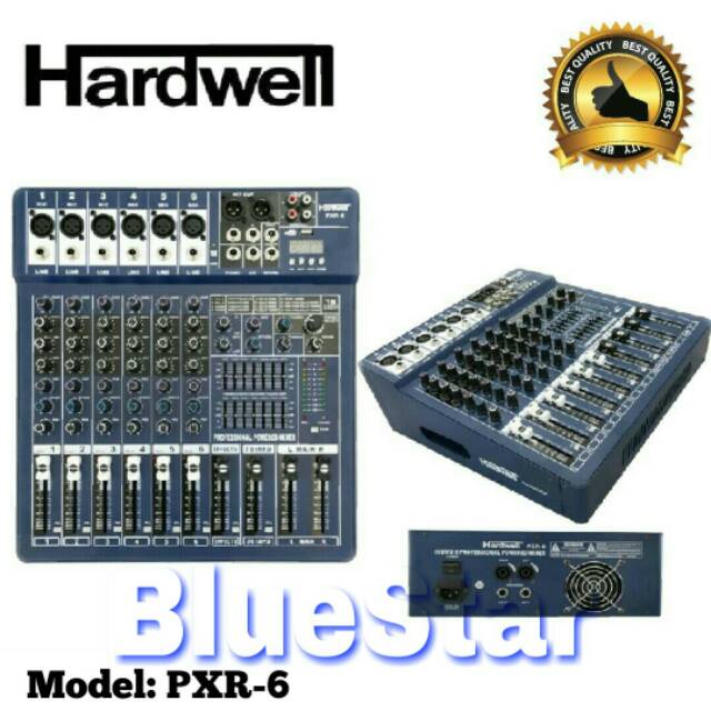 Jual Power Mixer Hardwell PXR 6 Original - 6 Channel Bluetooth | Shopee ...