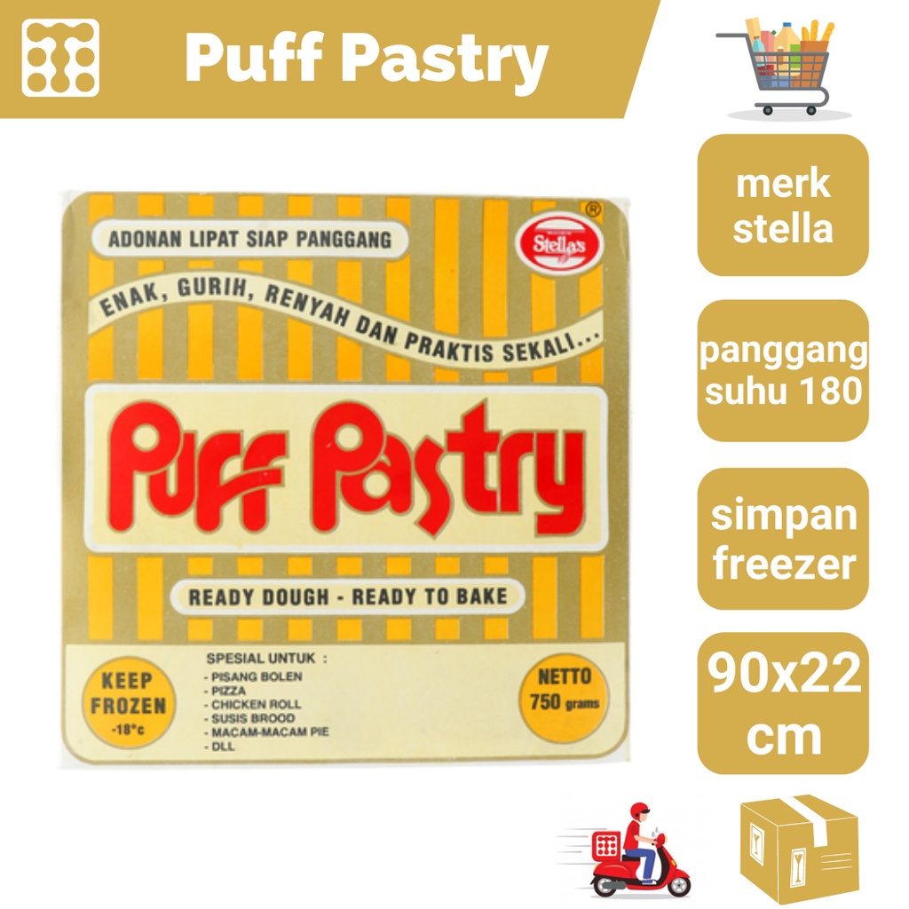 Jual Puff Pastry Sheet Stella Ukuran 90 X 20 / Kulit Zuppa Soup ...