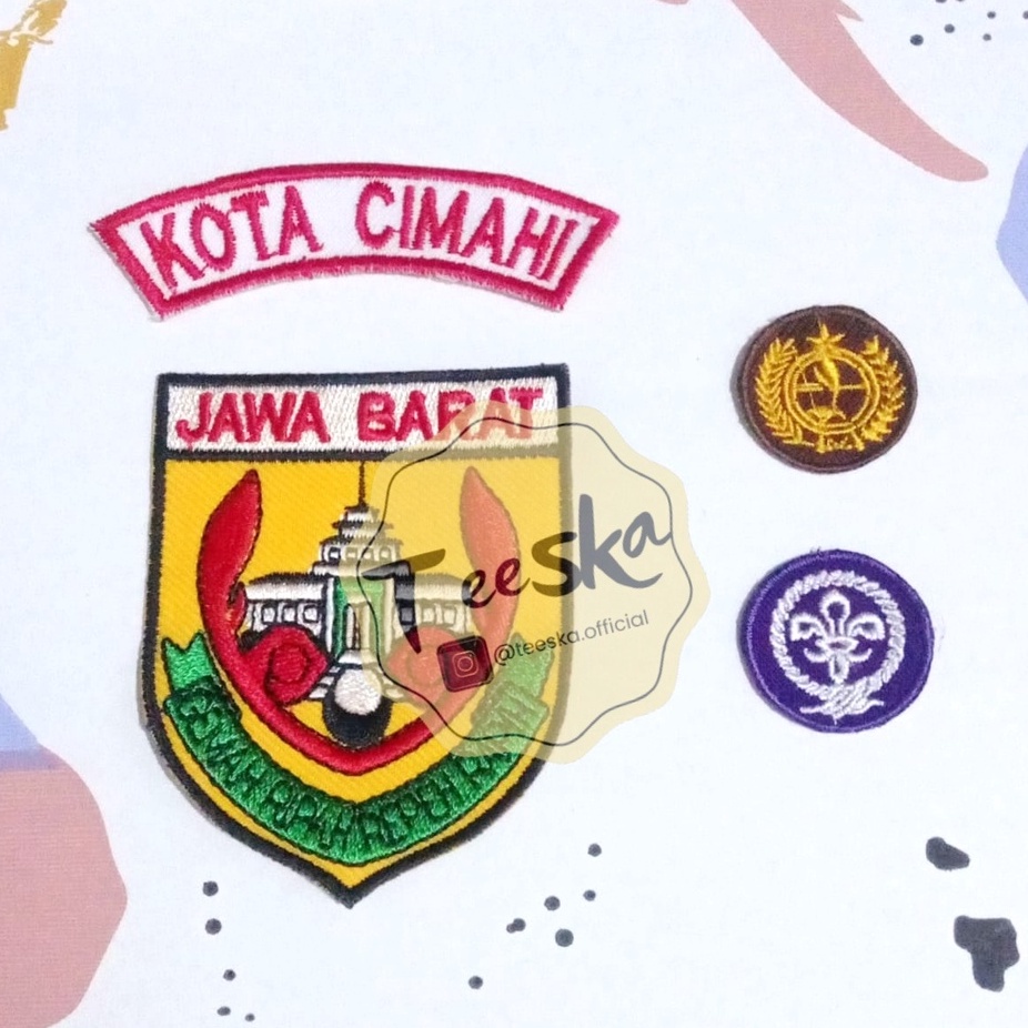 Jual Set Atribut Seragam Pramuka Logo Tunas Kelapa dan Wosm, Logo ...