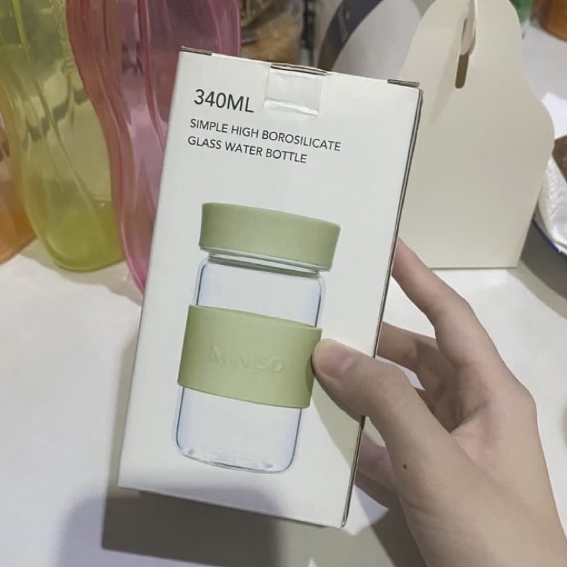 Jual gelas kaca MINISO (baru) 340ml | Shopee Indonesia
