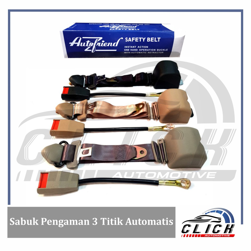 Jual Safety Belt Sabuk Pengaman Mobil Otomatis Universal Satu Set Isi 2 ...