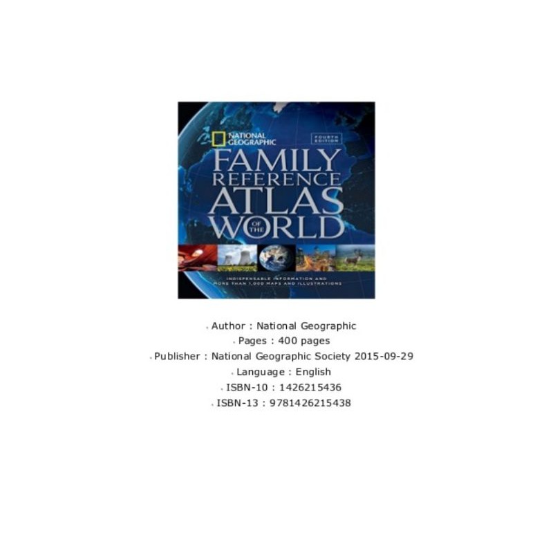Jual NG "FAMILY REFERENCE ATLAS WORLD" FOURTH EDITION | Shopee Indonesia