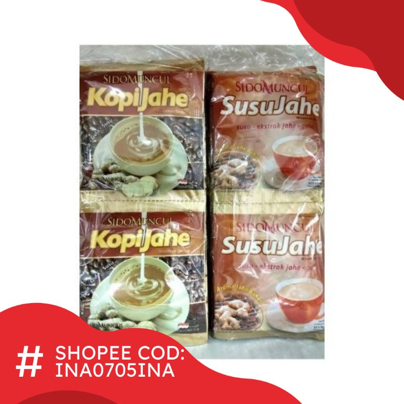 Jual Susu Jahe Sidomuncul / Kopi Jahe Sidomuncul / 1 Renceng 10 Sachet ... Jual Susu Jahe Sidomuncul / Kopi Jahe Sidomuncul / 1 Renceng 10 Sachet ...