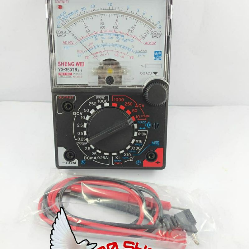 Jual MULTITESTER ANALOG/AVOMETER/TESTER BESAR MERK Shengwei TYPE YX ...