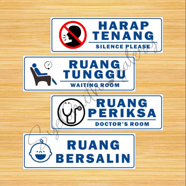 Jual STIKER KLINIK / STICKER KLINIK / STIKER RUANG TUNGGU / STIKER ...