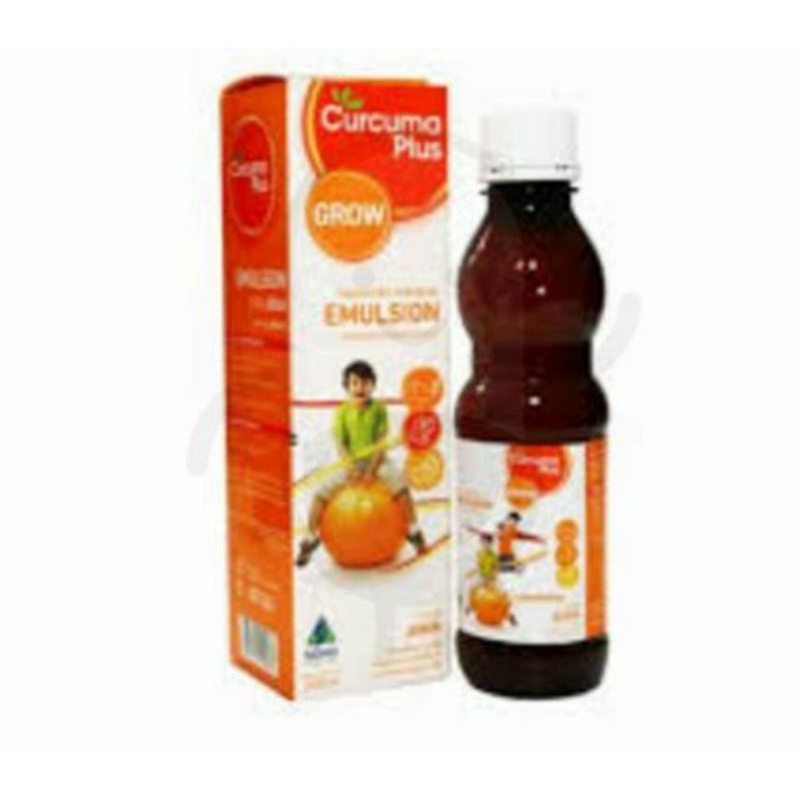 Jual curcuma plus emulsion grow rasa jeruk syrup 200ml jamin ori ...
