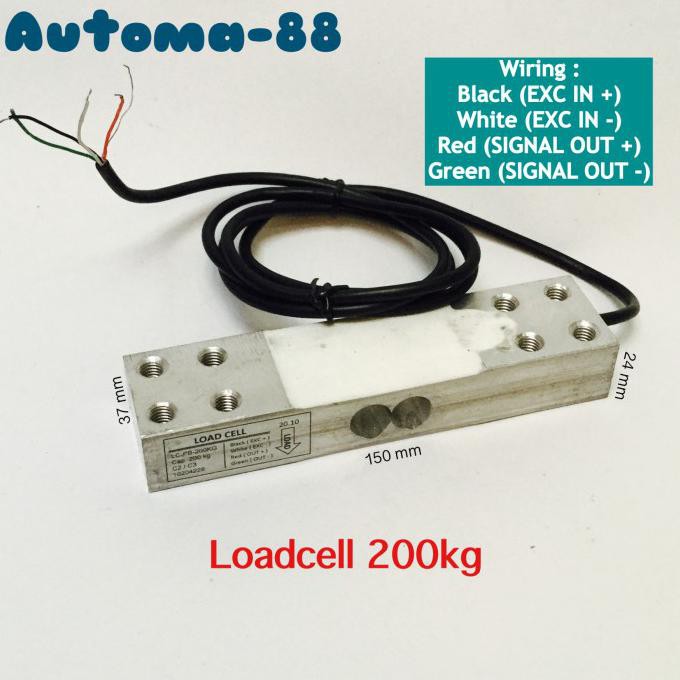 Jual Loadcell 200Kg Load Cell 200 Kg Sensor Timbangan Digital Weighing Automa88 Kualitas Baik ...