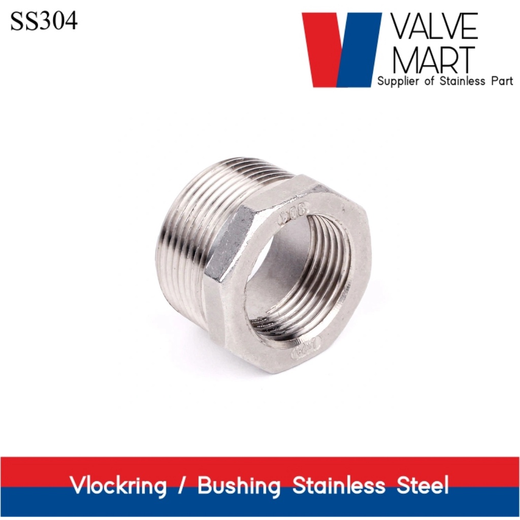 Jual Vlock Ring / Bushing Stainless steel 2" (Male) x 1" (Female ...
