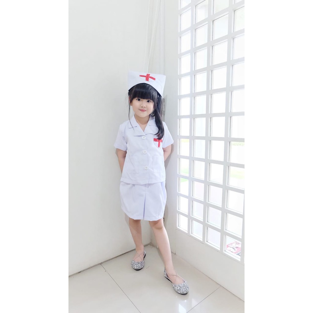 Jual BAJU PROFESI ANAK/KOSTUM DOKTER/PERAWAT JUNIOR | Shopee Indonesia